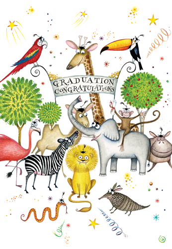 Graduation Animals – Merrymaker Fine Paper