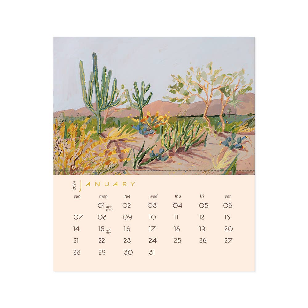 Cactus Seedlings 2024 Postcard Calendar – Merrymaker Fine Paper