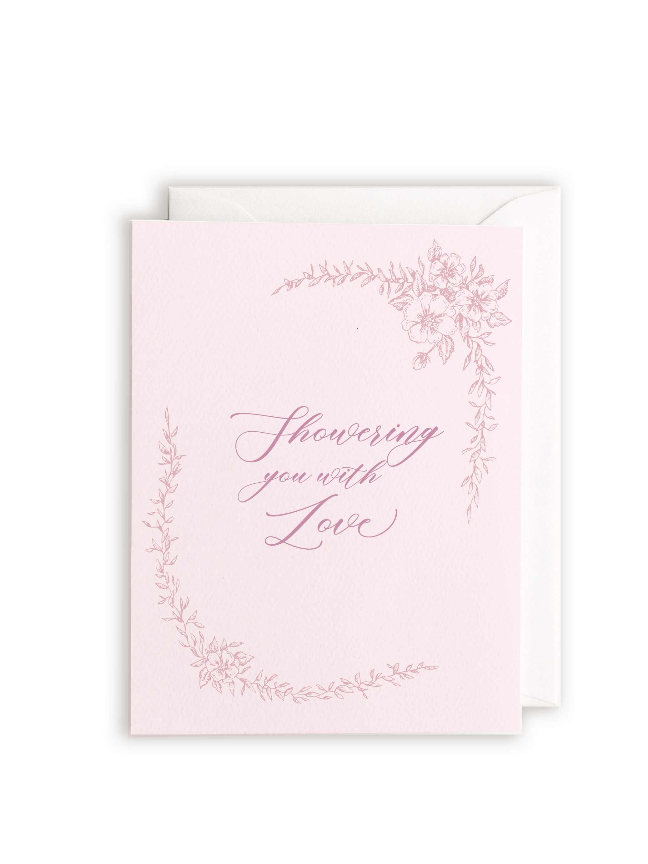 Showering You With Love Letterpress Greeting Card – Merrymaker Fine Paper