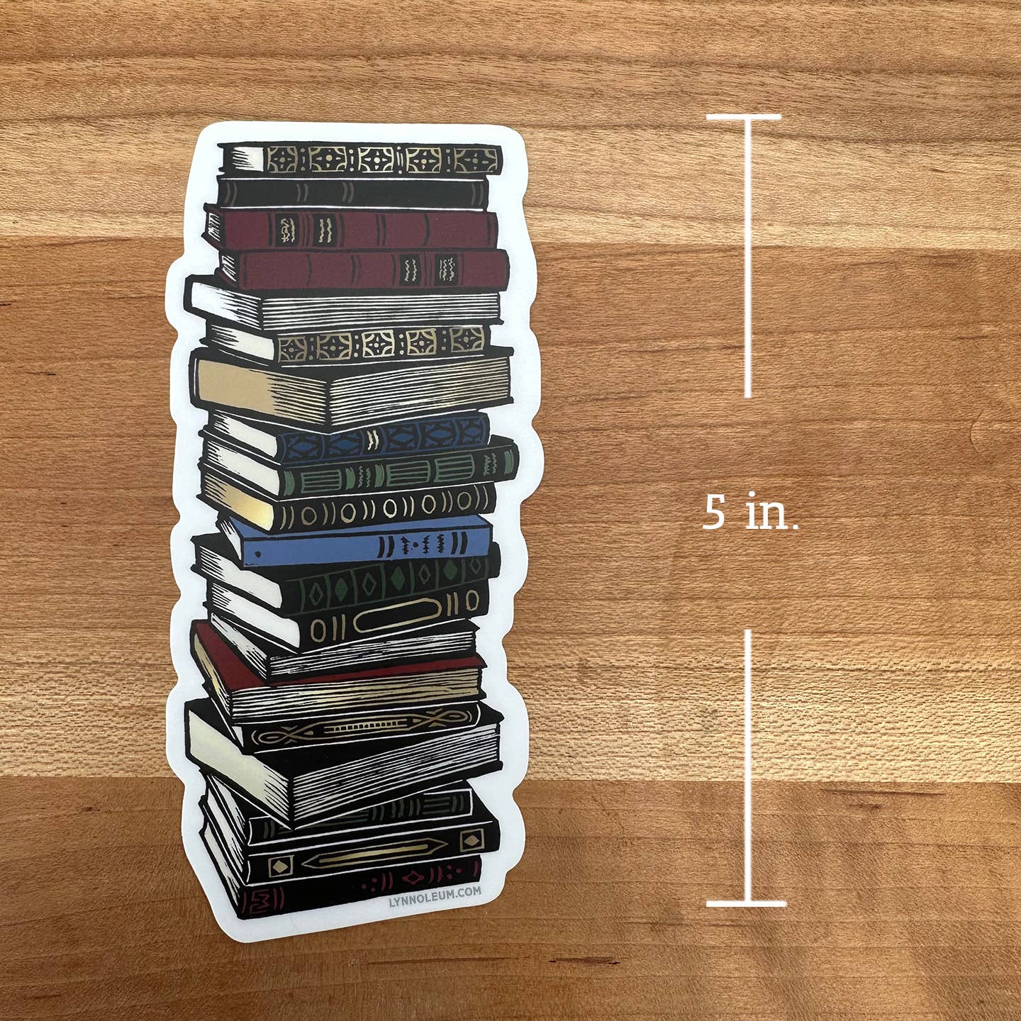 Book Stack STICKER – Merrymaker Fine Paper