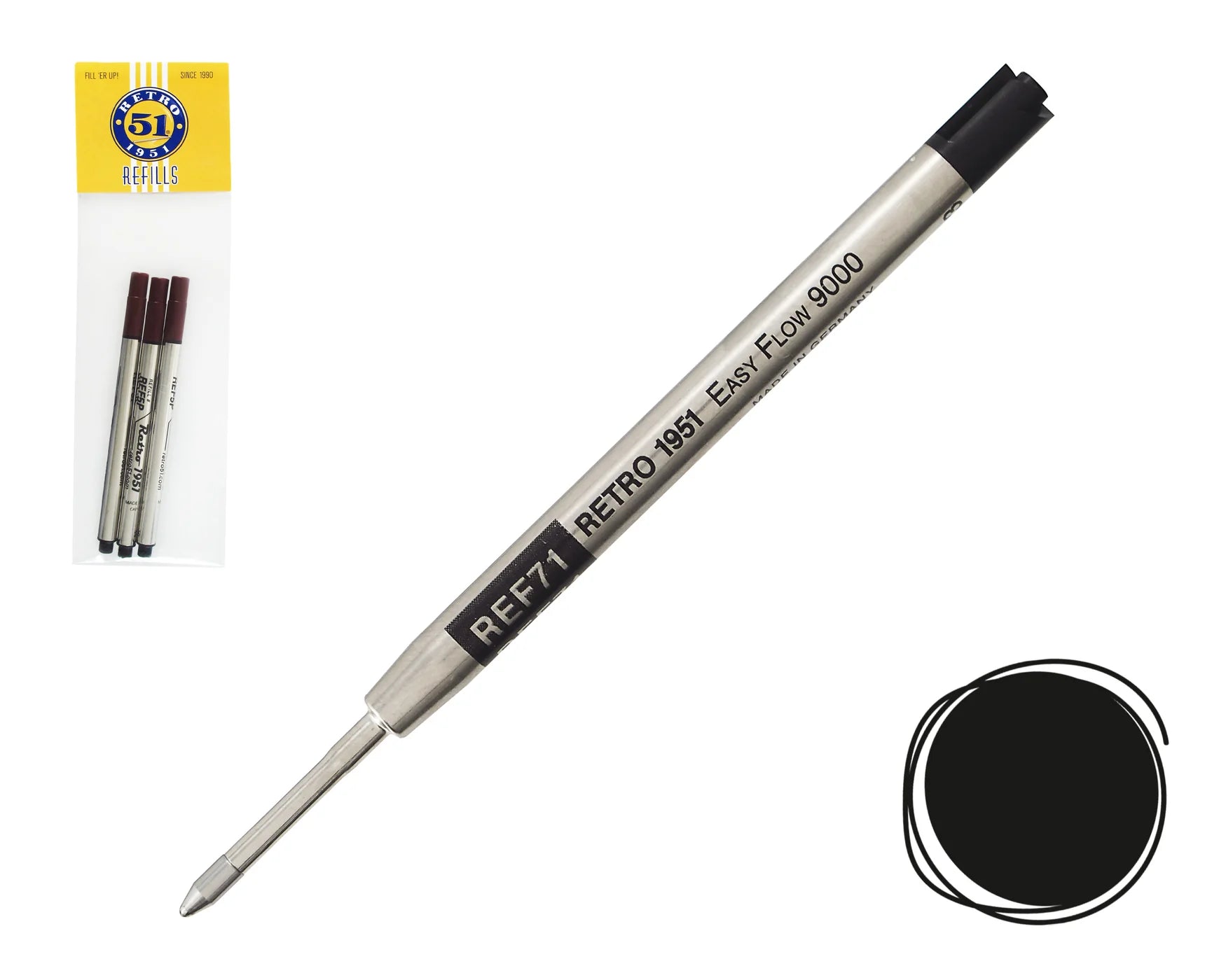 Retro 51 Easy Flow Ballpoint 3-Pack – Merrymaker Fine Paper