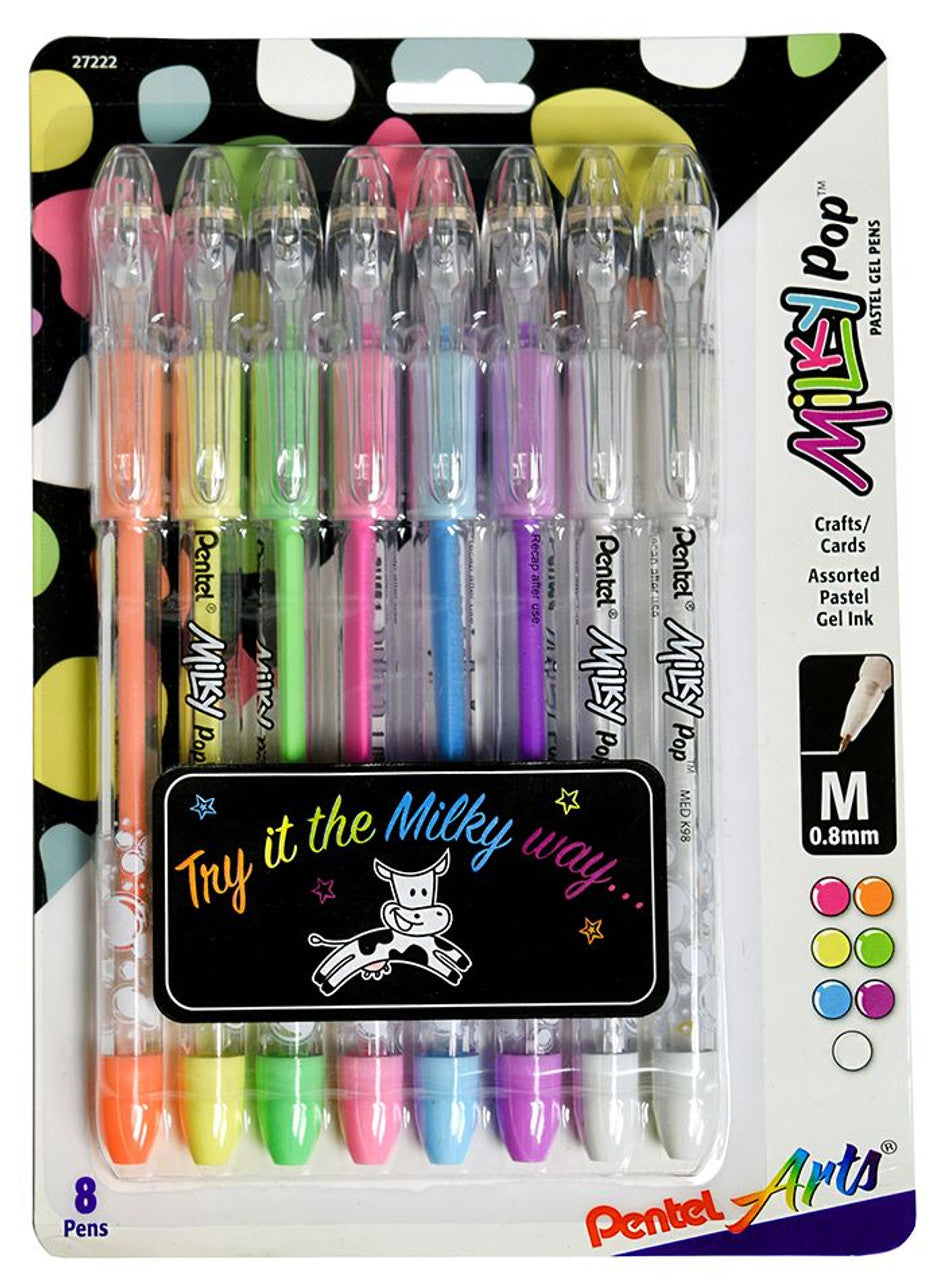 Milky Pop Gel Pens 8pk – Merrymaker Fine Paper