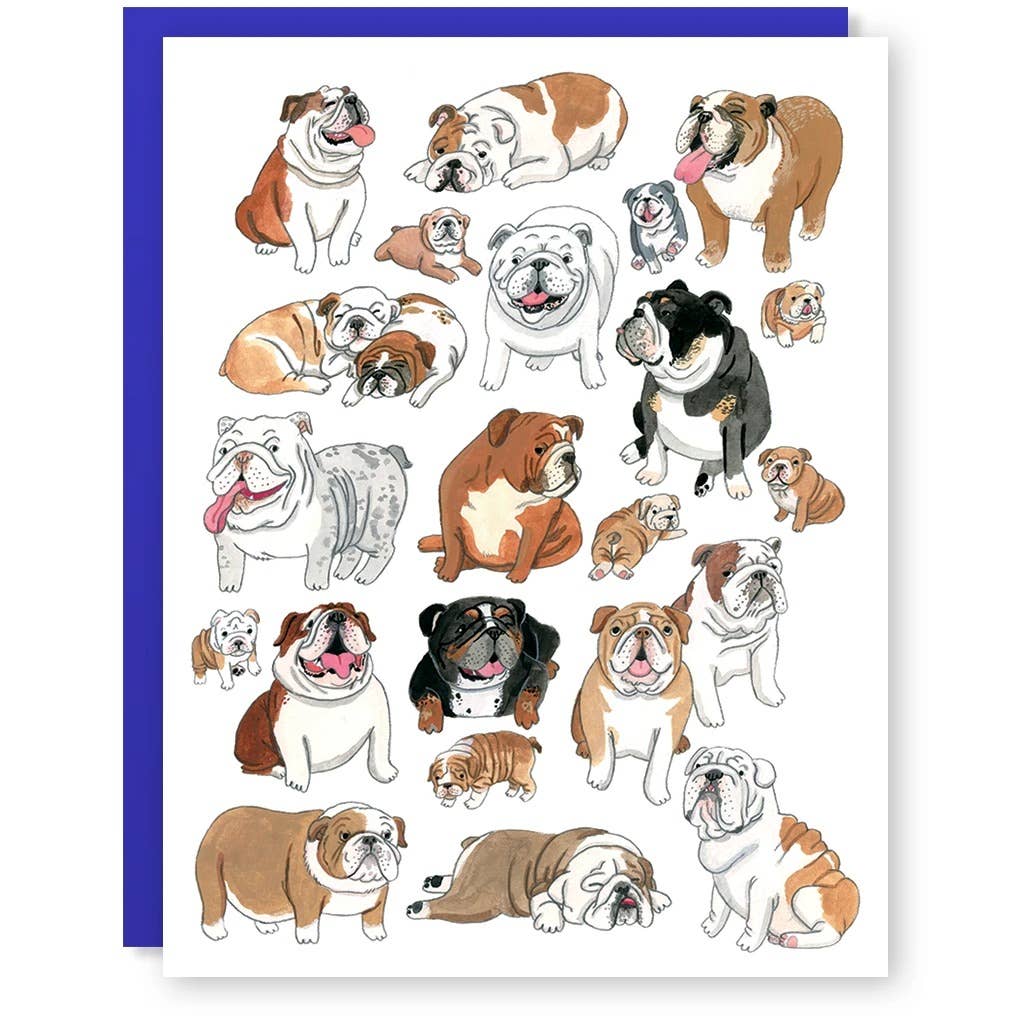 English Bulldog Card – Merrymaker Fine Paper