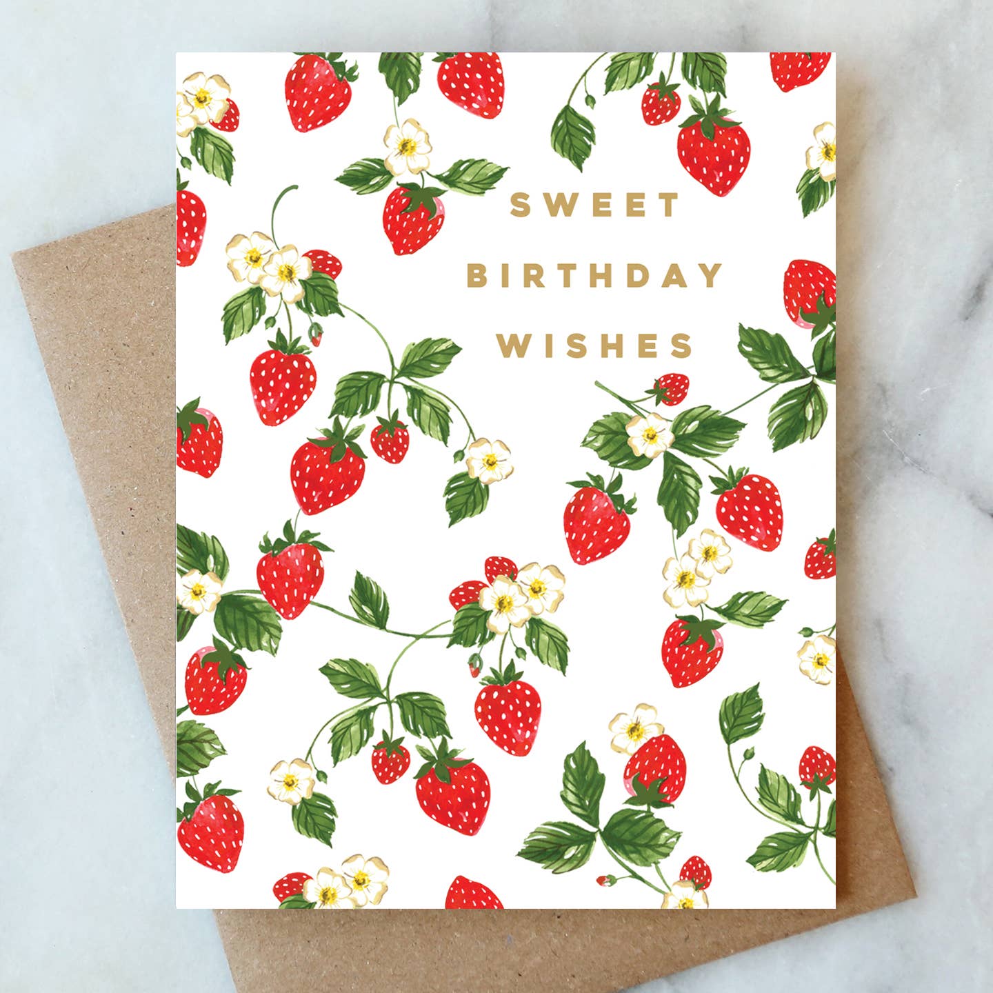 Strawberry Birthday Card – Merrymaker Fine Paper