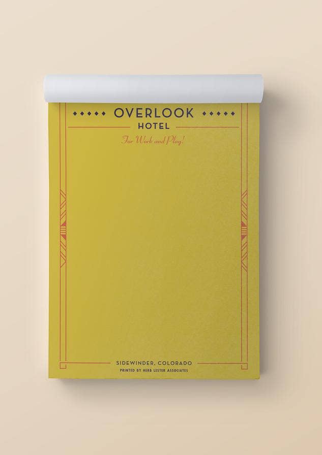 The Overlook Hotel: Fictional Hotel Notepad Set – Merrymaker Fine Paper