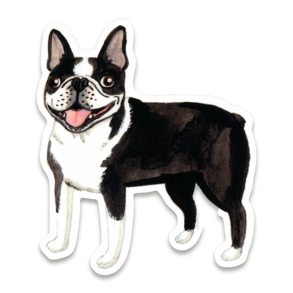 Boston Terrier Sticker – Merrymaker Fine Paper
