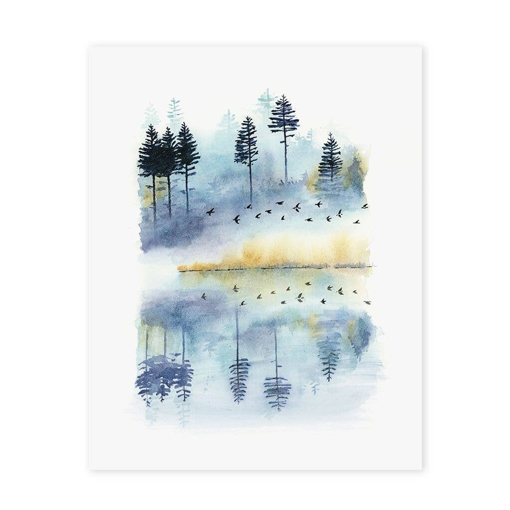 Misty Morning Art Print – Merrymaker Fine Paper
