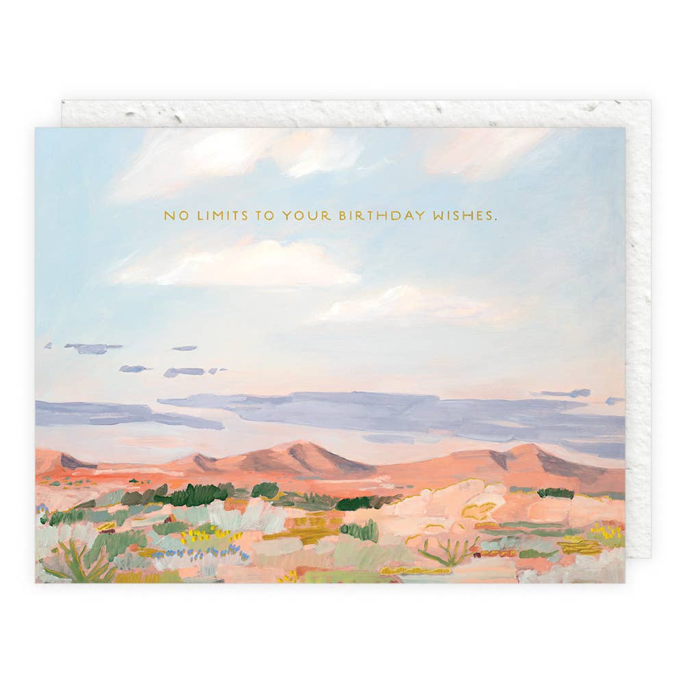 Morning Desert Light - Birthday Card – Merrymaker Fine Paper