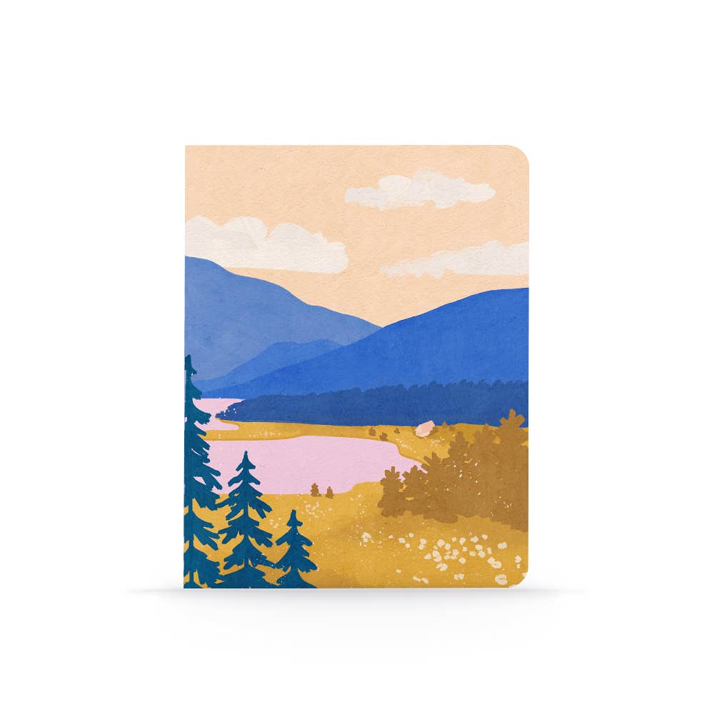 Mountain Majesty Medium Layflat Notebook – Merrymaker Fine Paper