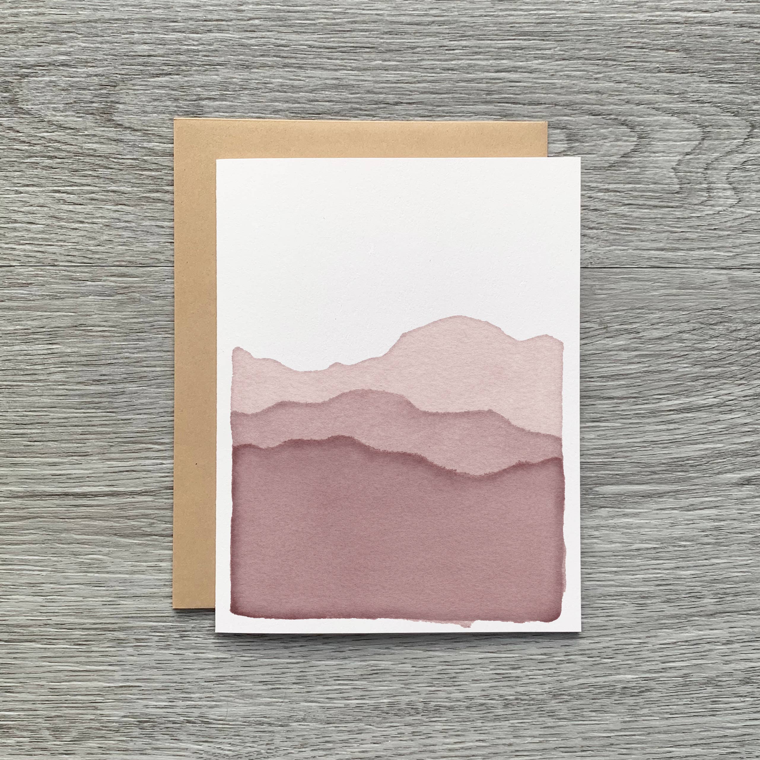 Purple Mountain Card – Merrymaker Fine Paper