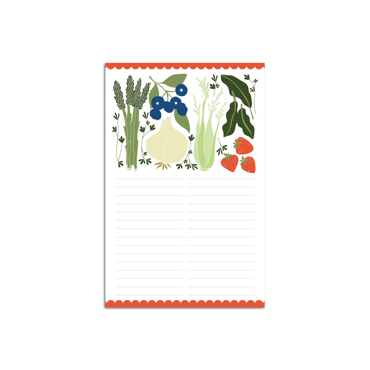 Fruits & Veggies Large Note Pad – Merrymaker Fine Paper