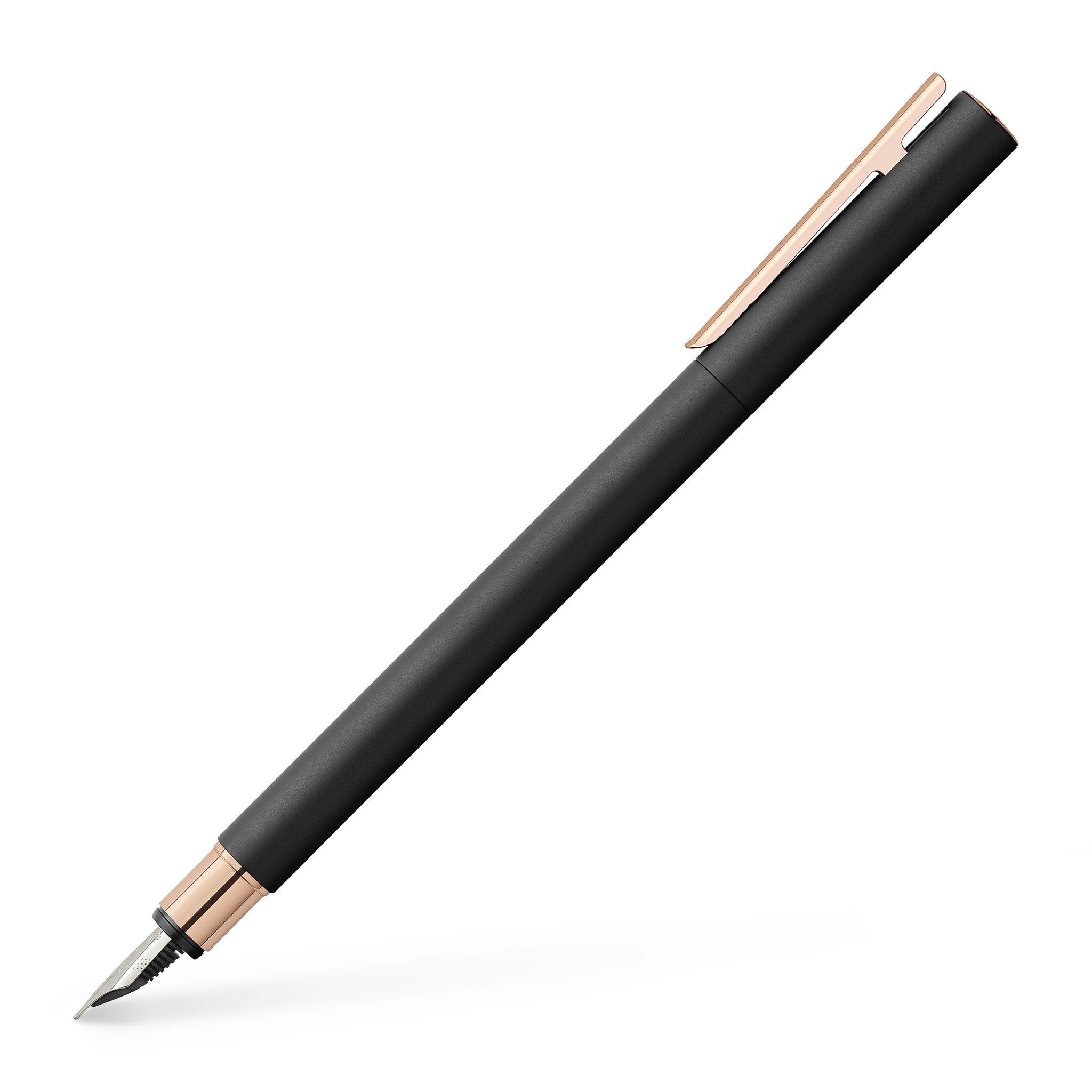 Neo Slim Black Matte/Rose Gold Fountain Pen – Merrymaker Fine Paper
