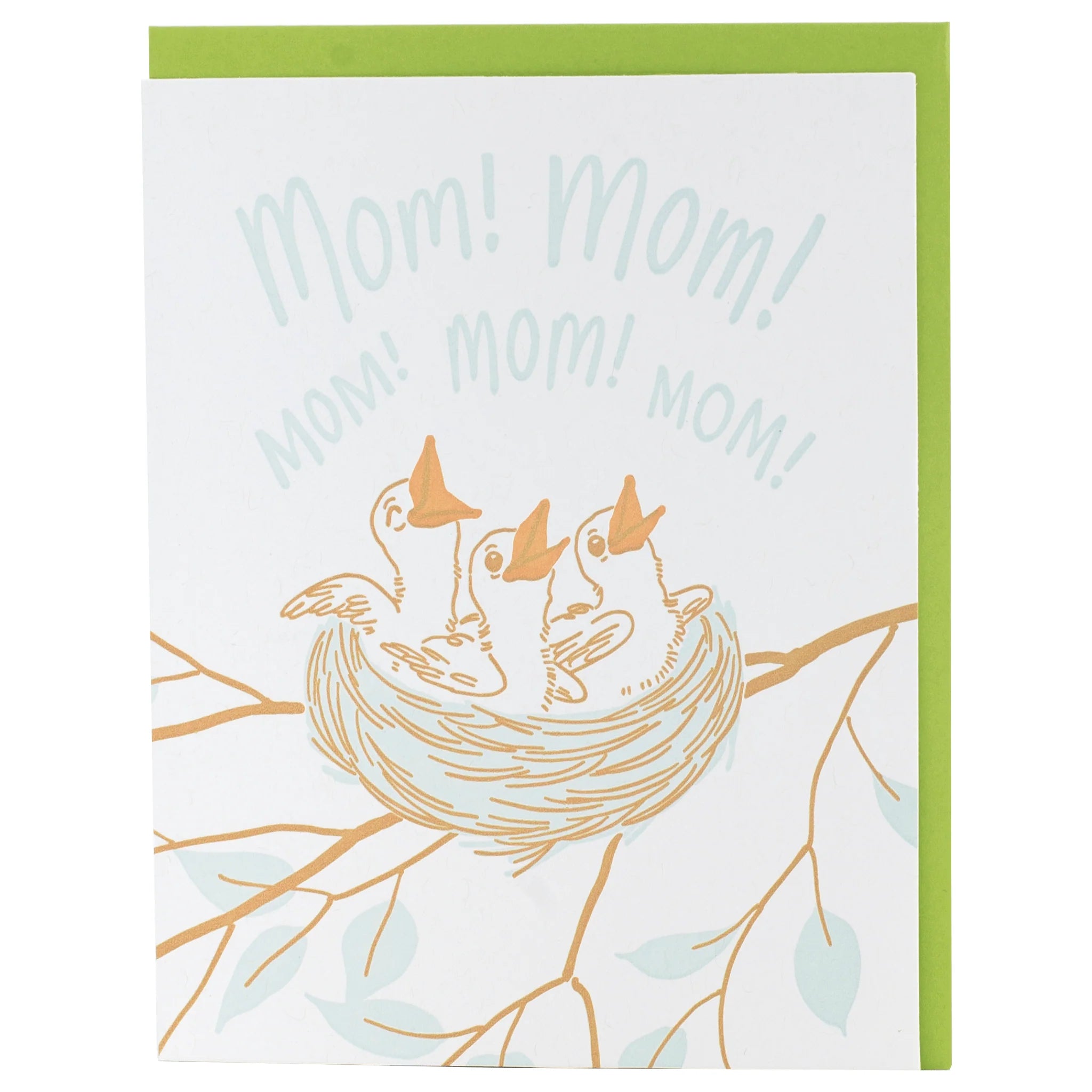 Baby Birds Mom Card – Merrymaker Fine Paper