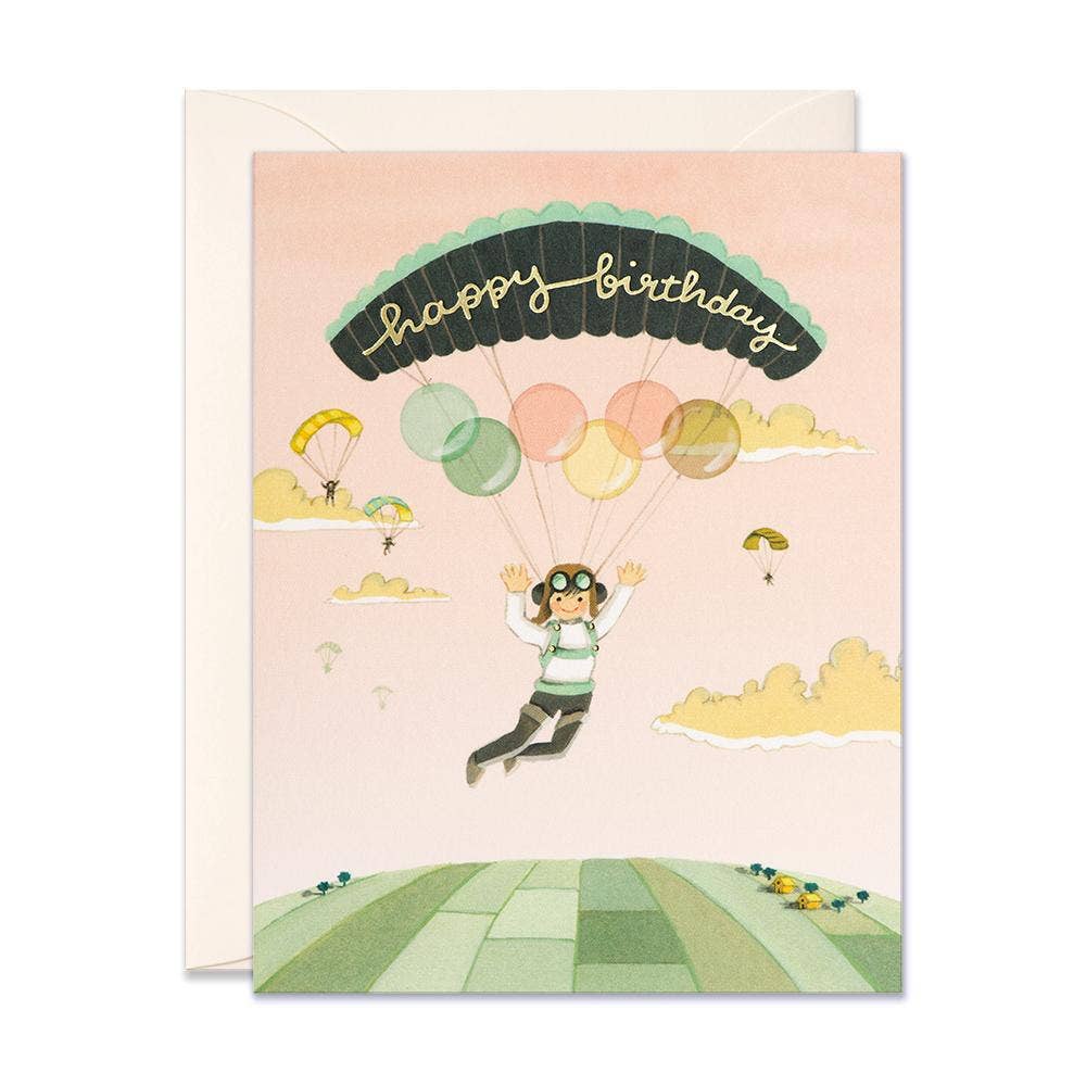 Paraglider Birthday Card – Merrymaker Fine Paper