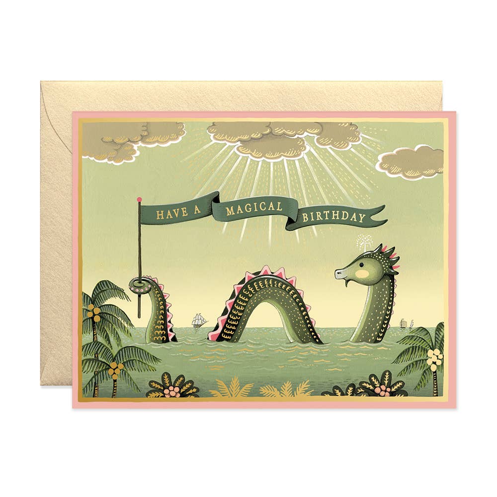 Sea Monster Birthday Card – Merrymaker Fine Paper