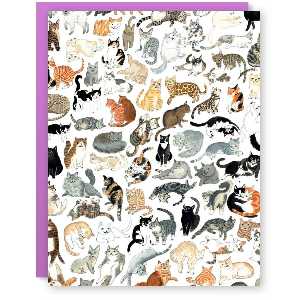 Cat Clutter Card – Merrymaker Fine Paper