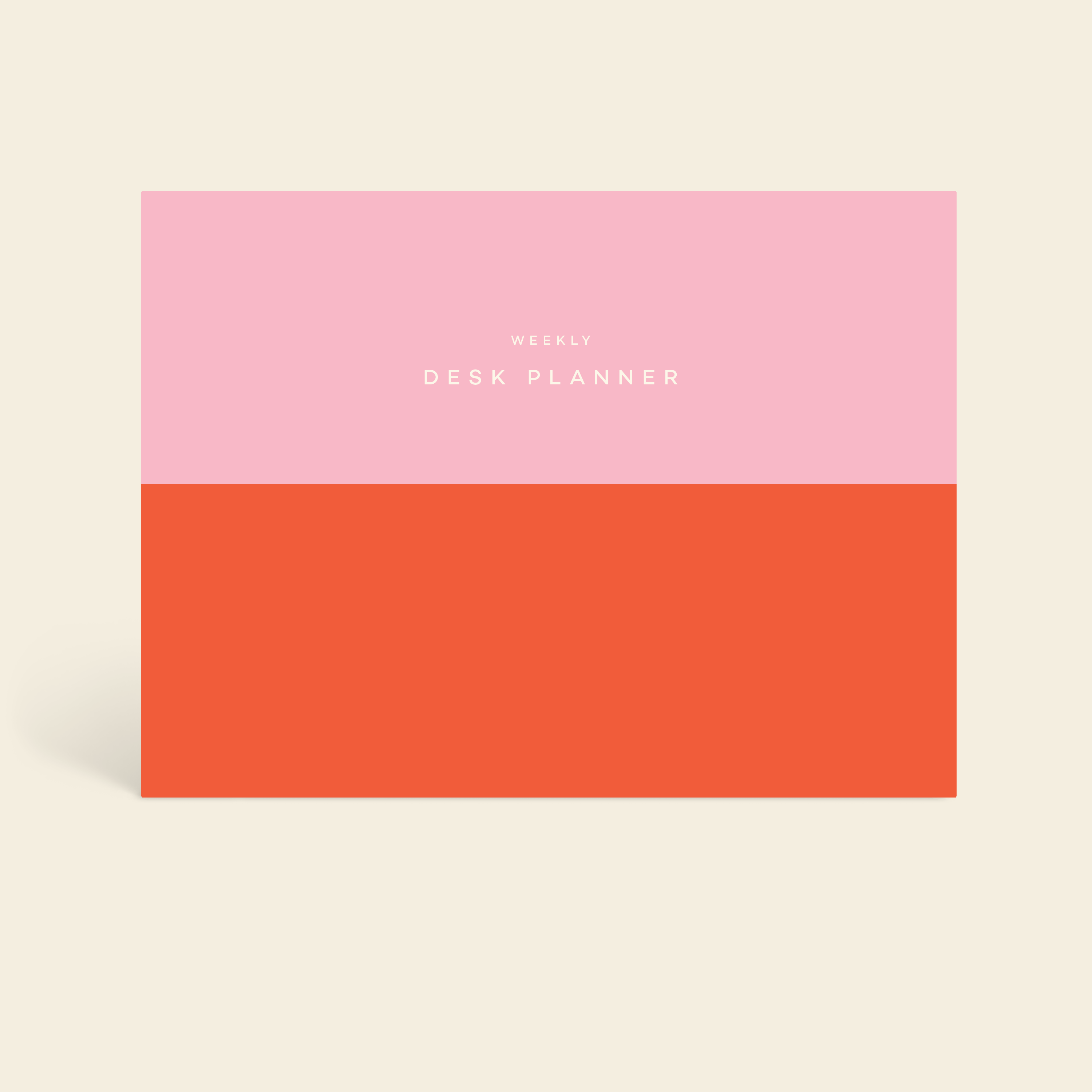 Colorblock Weekly Desk Planner – Merrymaker Fine Paper