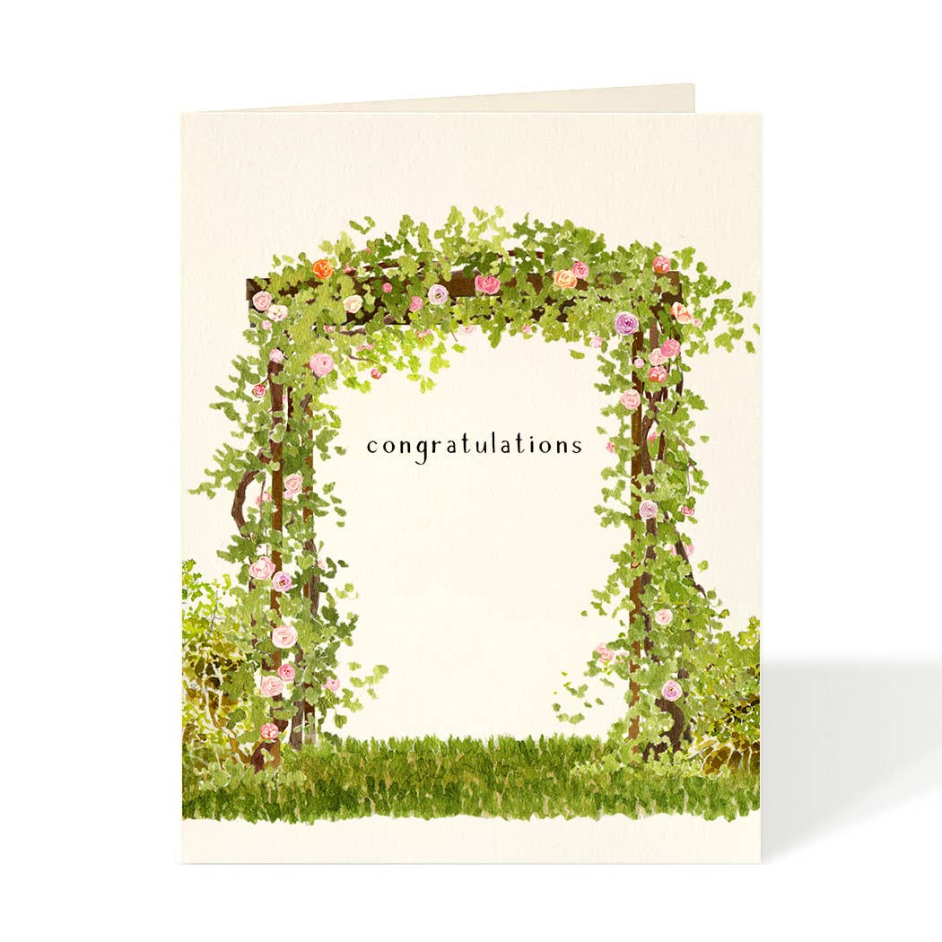 Rose Arbor -- Wedding Card – Merrymaker Fine Paper
