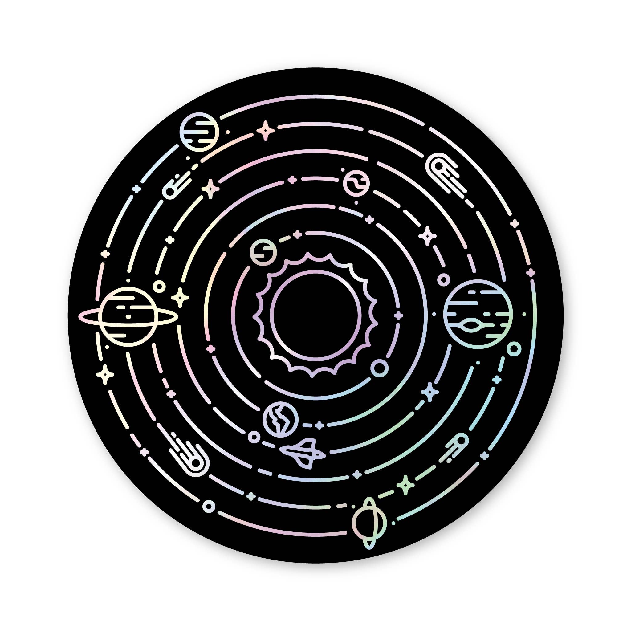 Solar System Sticker – Merrymaker Fine Paper