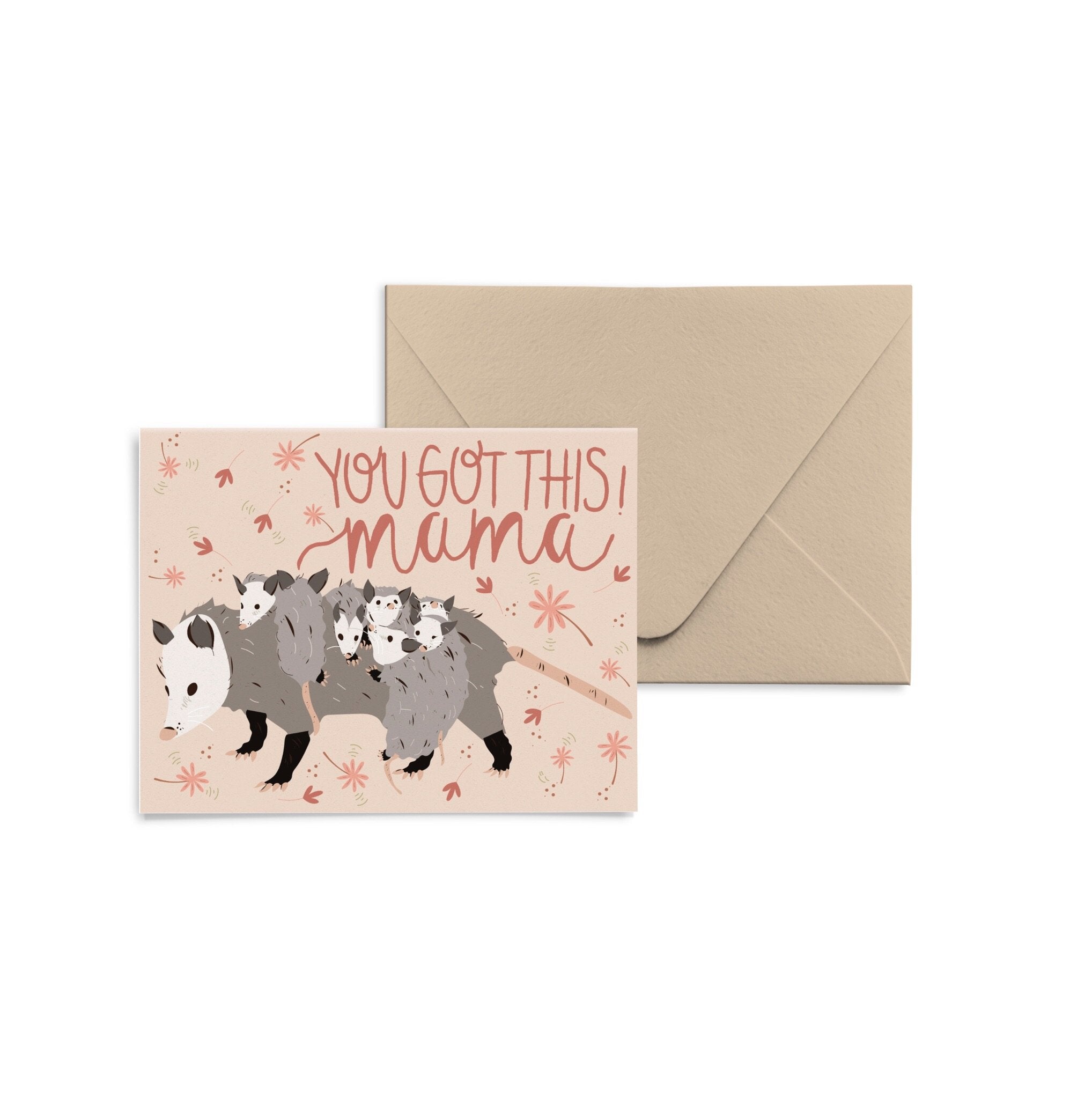 Mama Opossum Card Lane Paper Works – Merrymaker Fine Paper